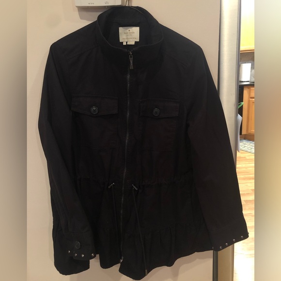 kate spade | Jackets & Coats | Kate Spade Black Utility Jacket | Poshmark